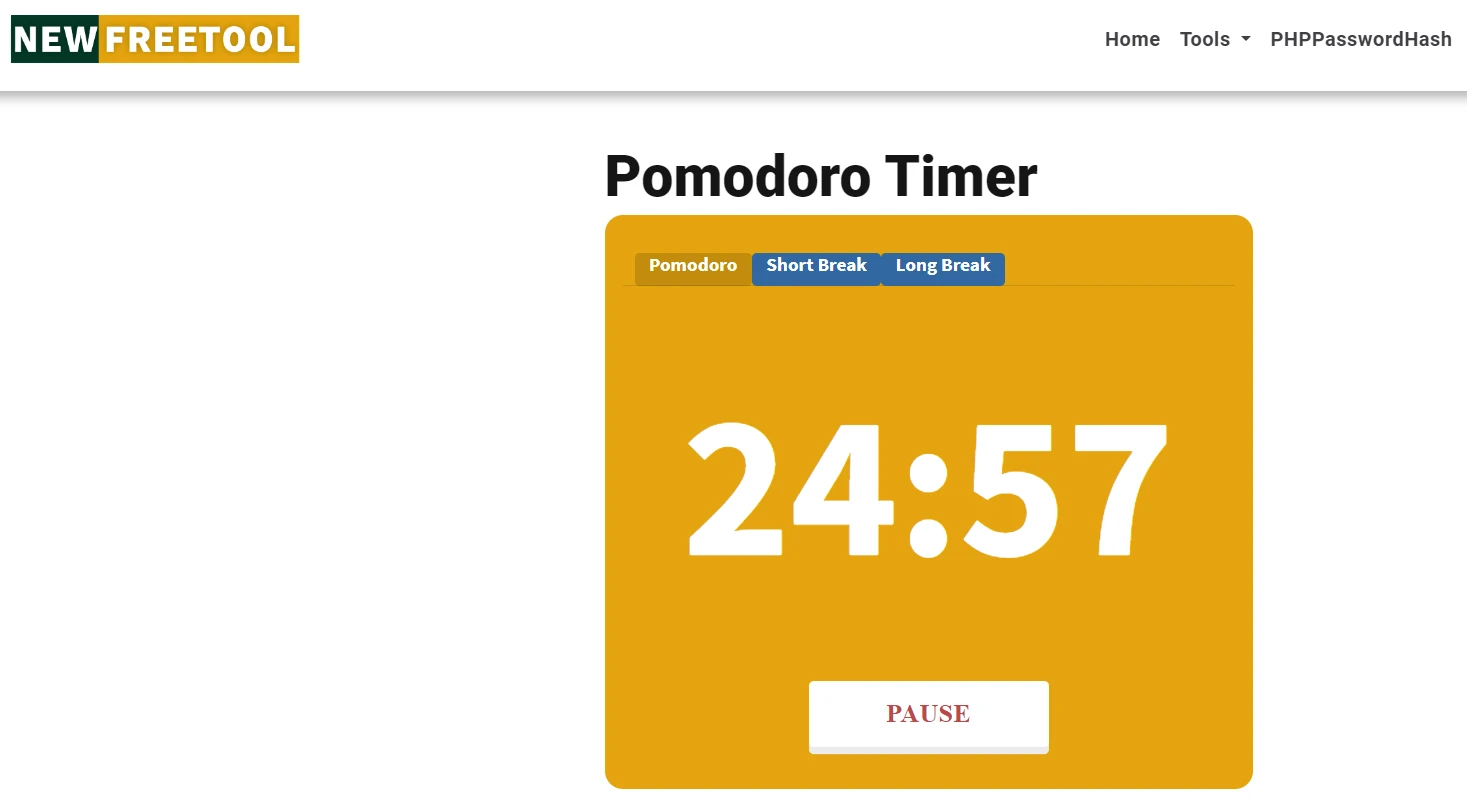 Pomodoro Timer Pomodoro Timer